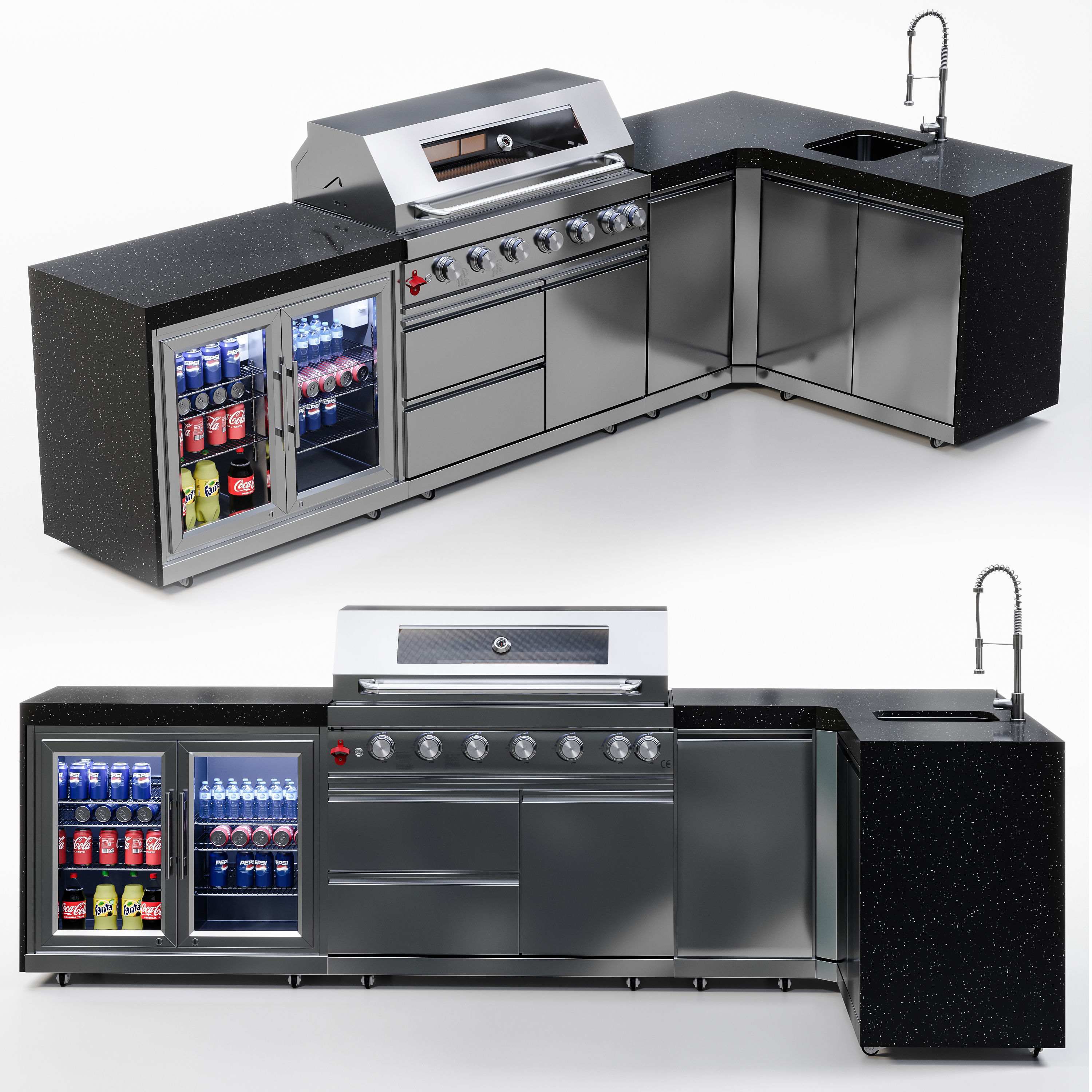 Outdoor Kitchen Vol01 3D model | CGTrader