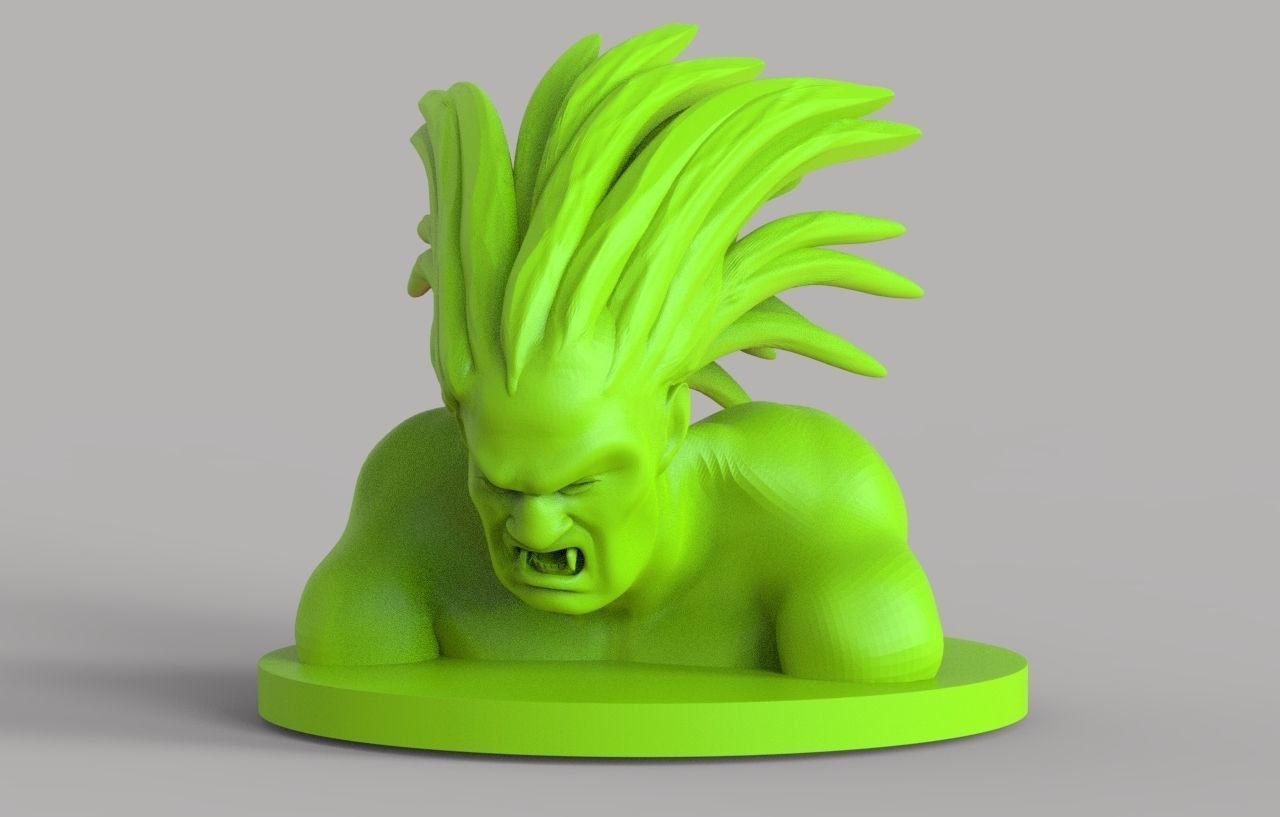 SF2 Blanka 3D model 3D printable | CGTrader