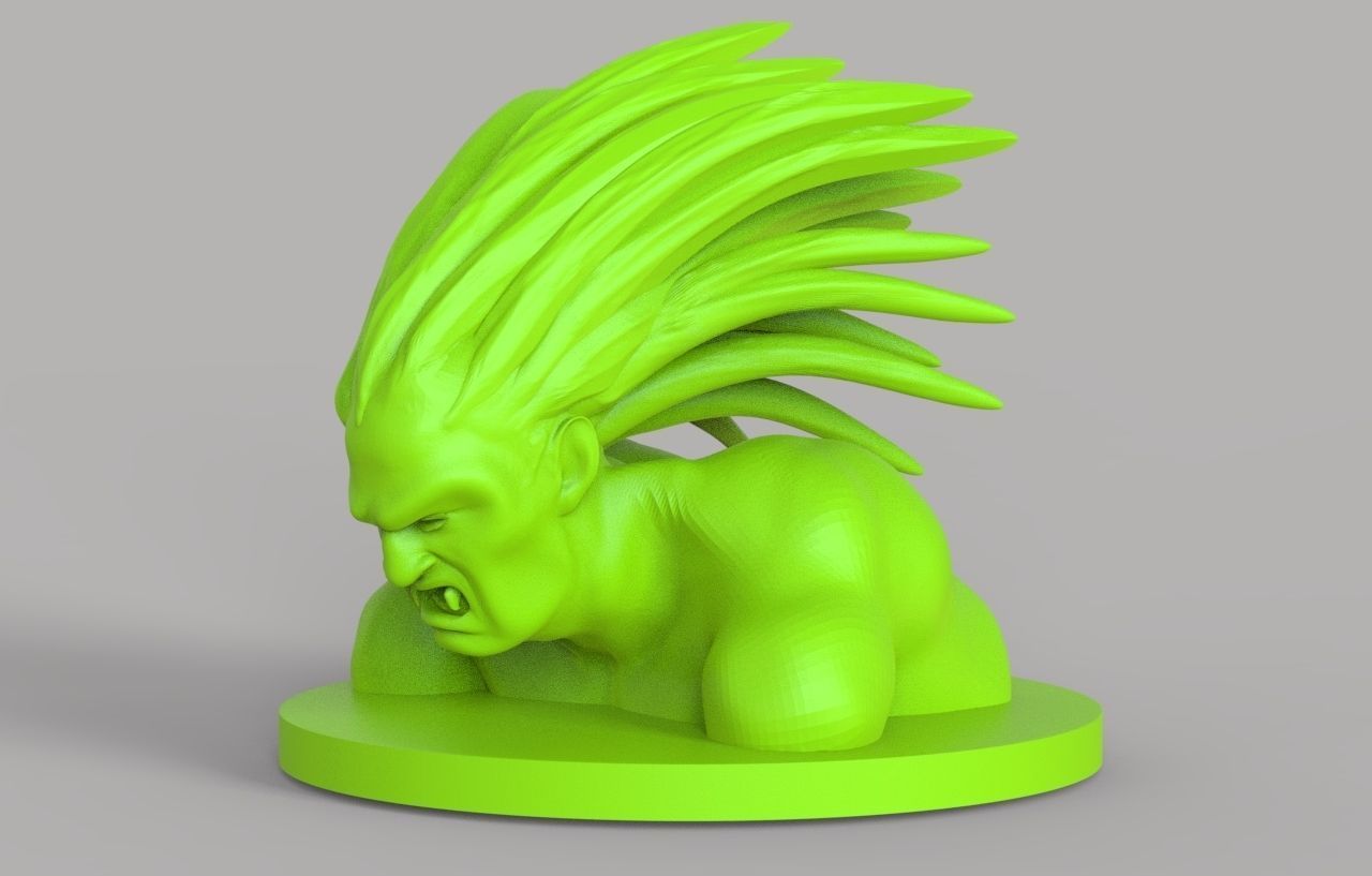 SF2 Blanka 3D model 3D printable | CGTrader