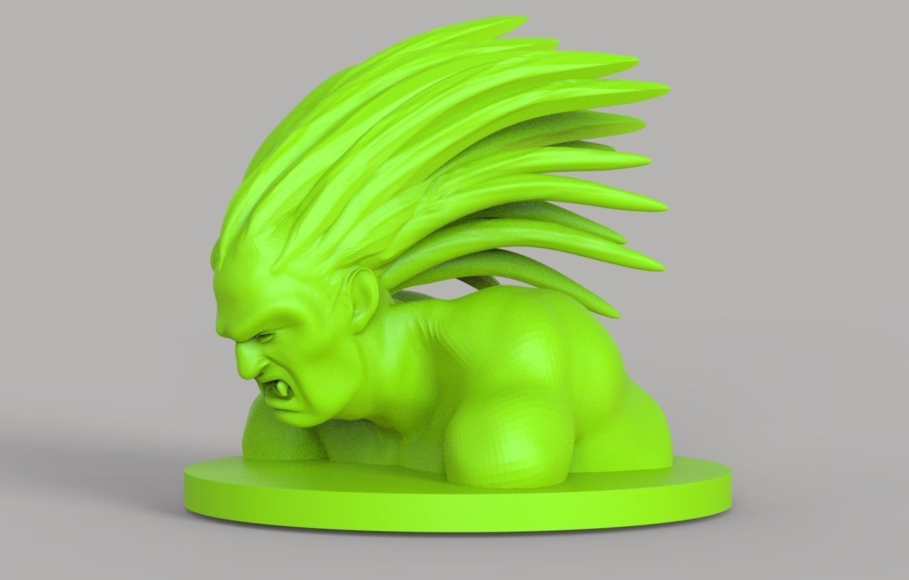 SF2 Blanka 3D model 3D printable | CGTrader