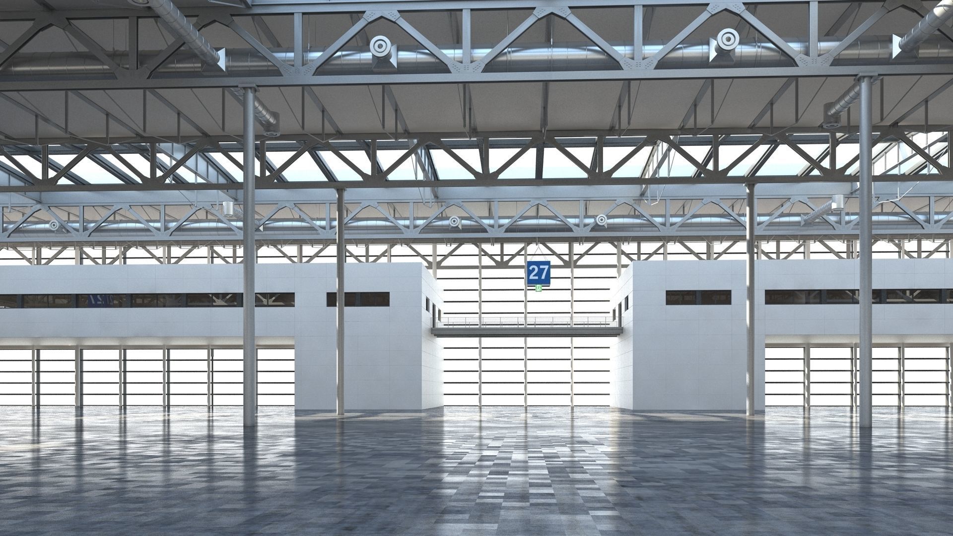 Exhibition Hall 3D model | CGTrader