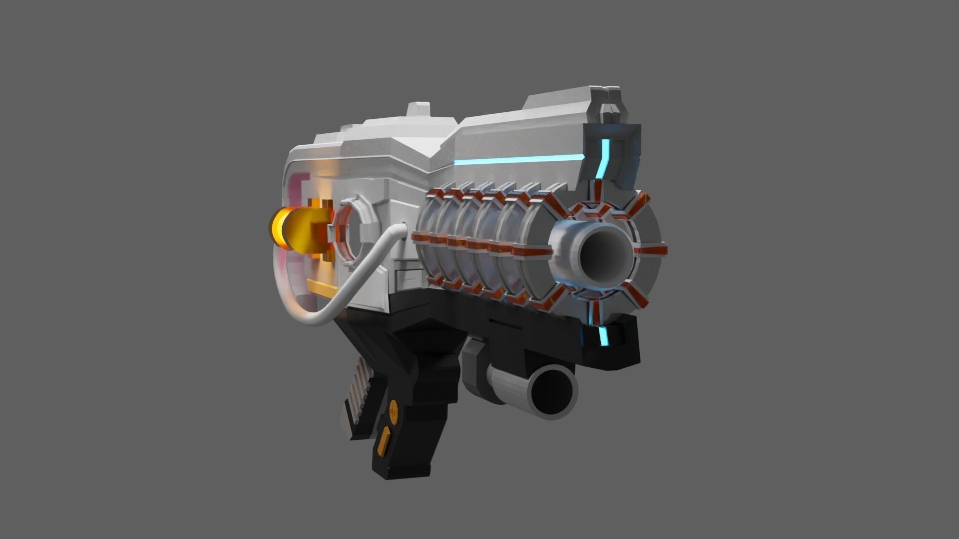 3D model Sci-fi plasma accelerator gun VR / AR / low-poly | CGTrader