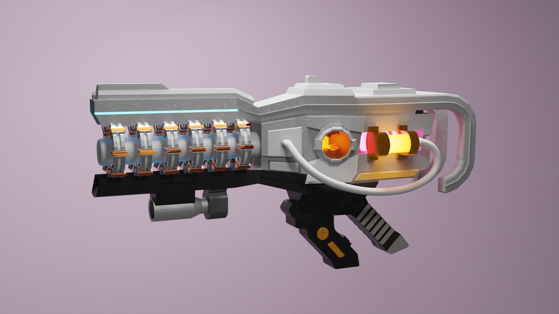 3D model Sci-fi plasma accelerator gun VR / AR / low-poly | CGTrader