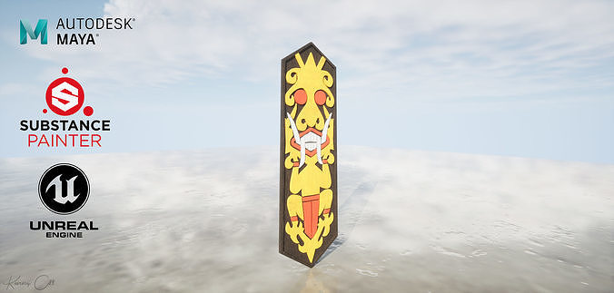 Shield - Dayak Ethnic Shield 3D model 3D printable | CGTrader