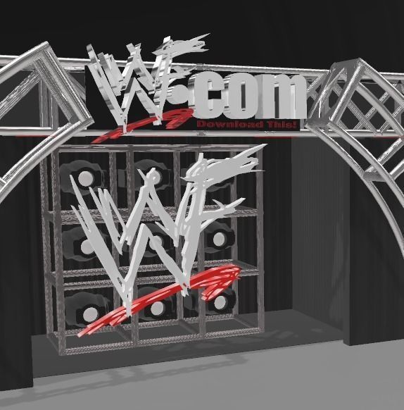 WWF RAW 2000 Stage 3D model 3D printable | CGTrader