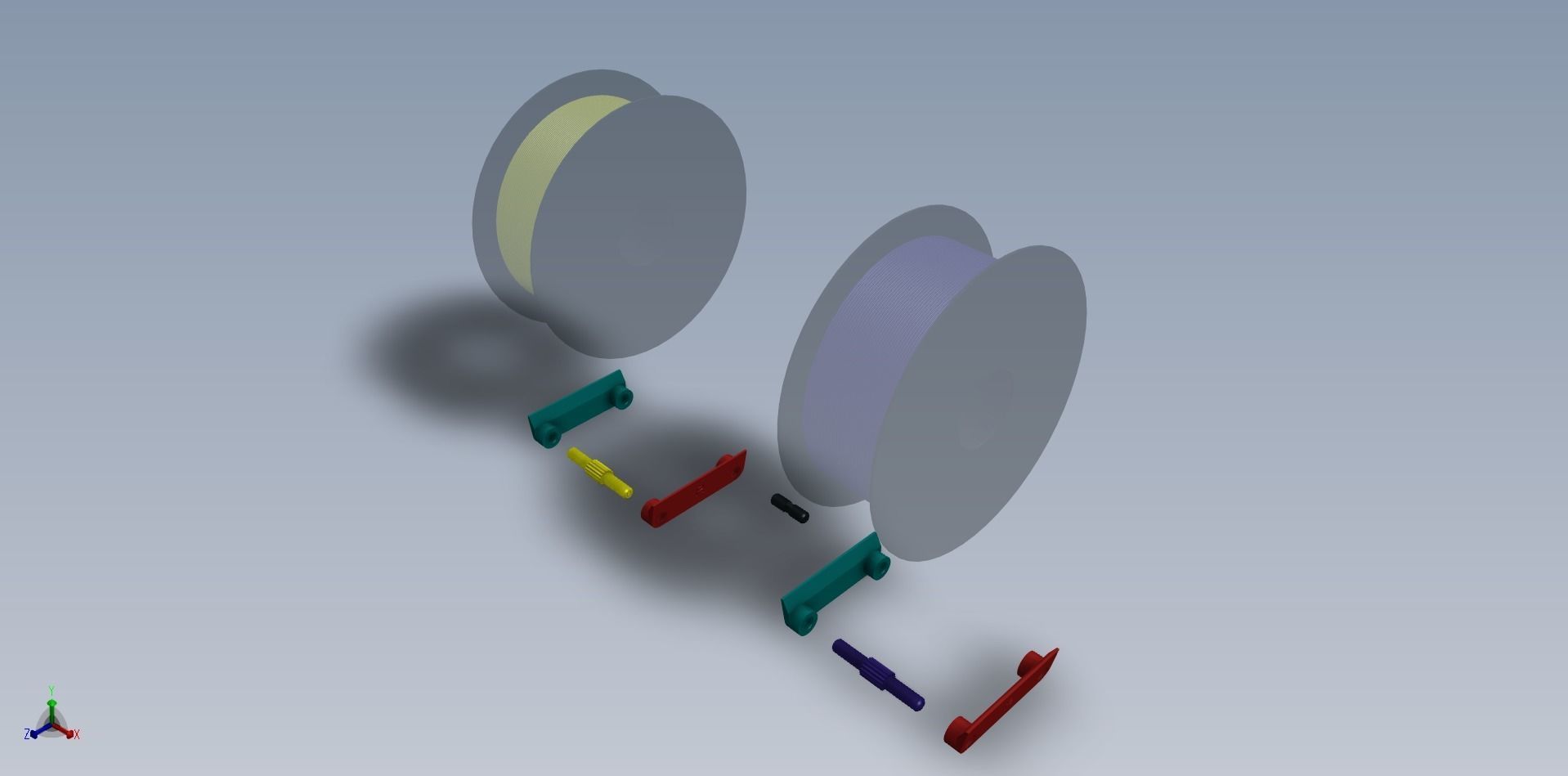 Adjustable-Connectable Spool Stand 3D model 3D printable | CGTrader