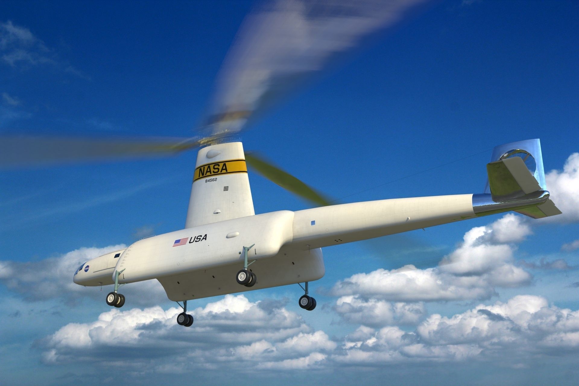 Hiller air tug heavy helicopter 3D model | CGTrader