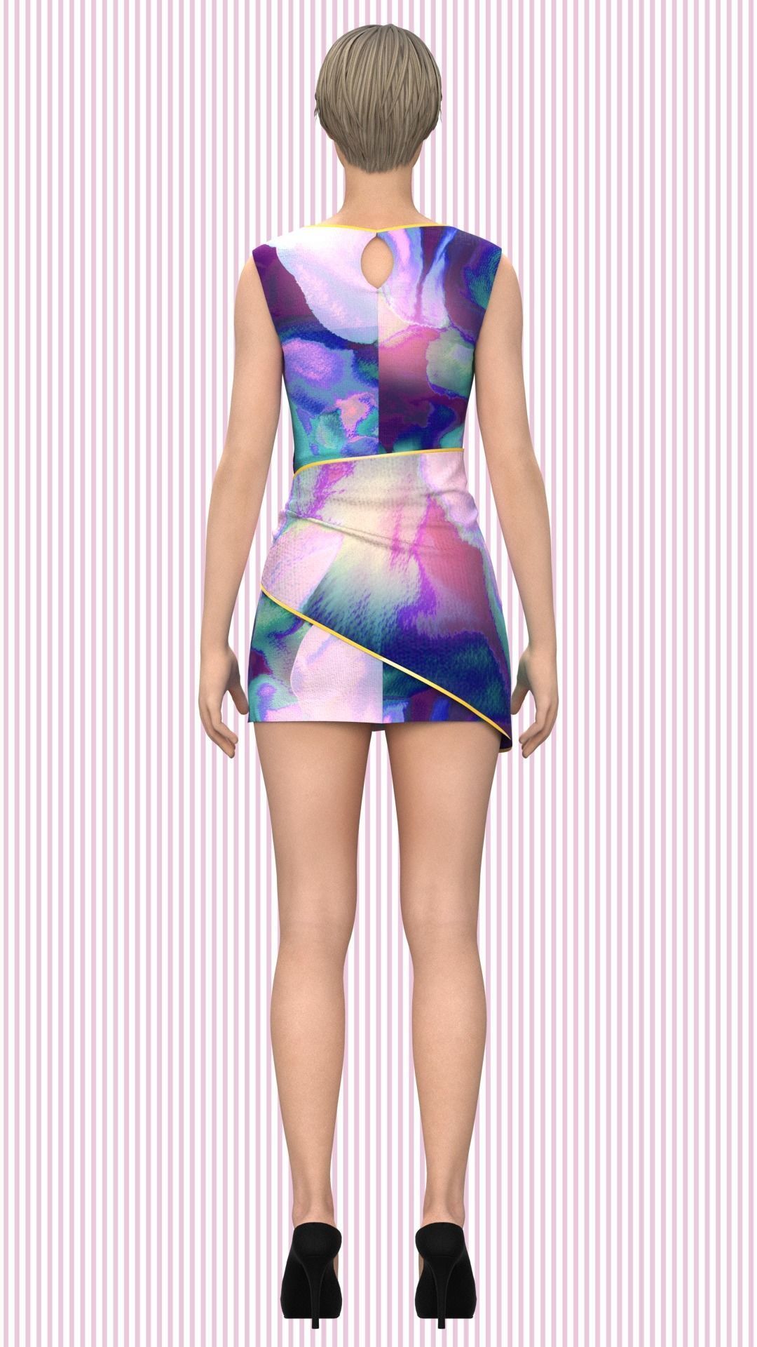 3D model Womens fancy dress VR / AR / low-poly | CGTrader