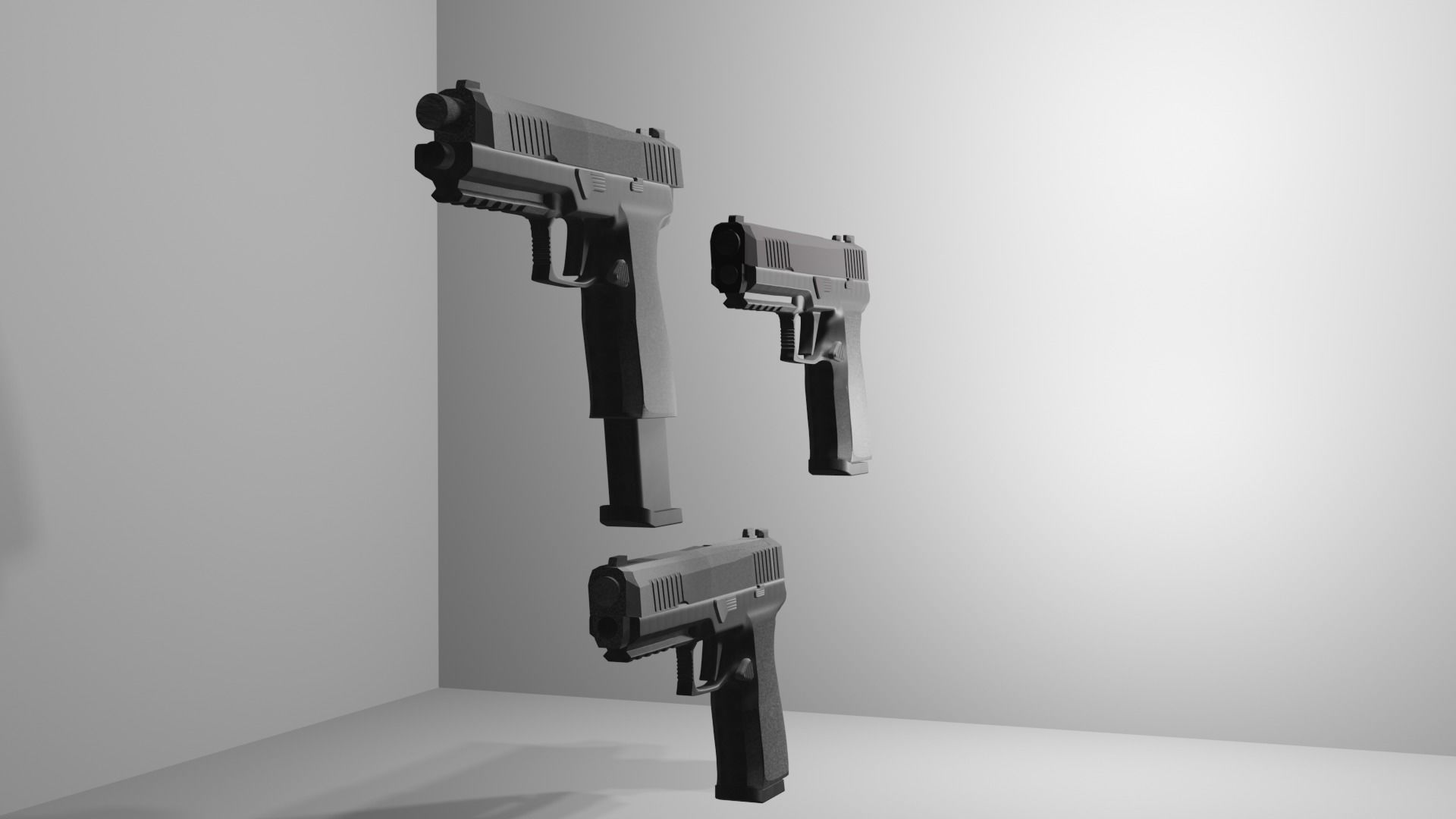 3D model Sig-sauer P320 XTEN VR / AR / low-poly | CGTrader