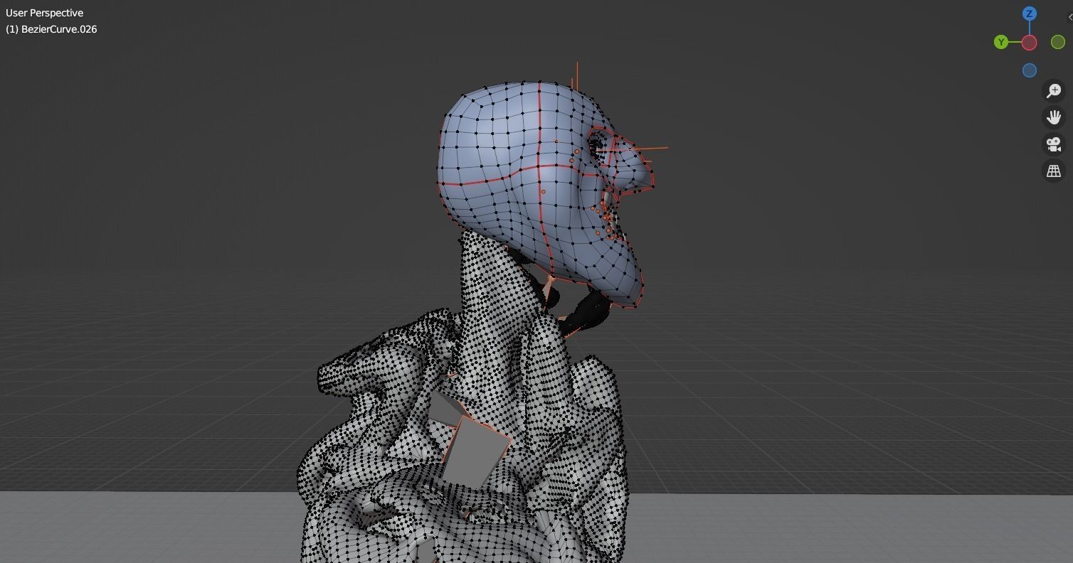 Trollface Monster 3D model rigged | CGTrader