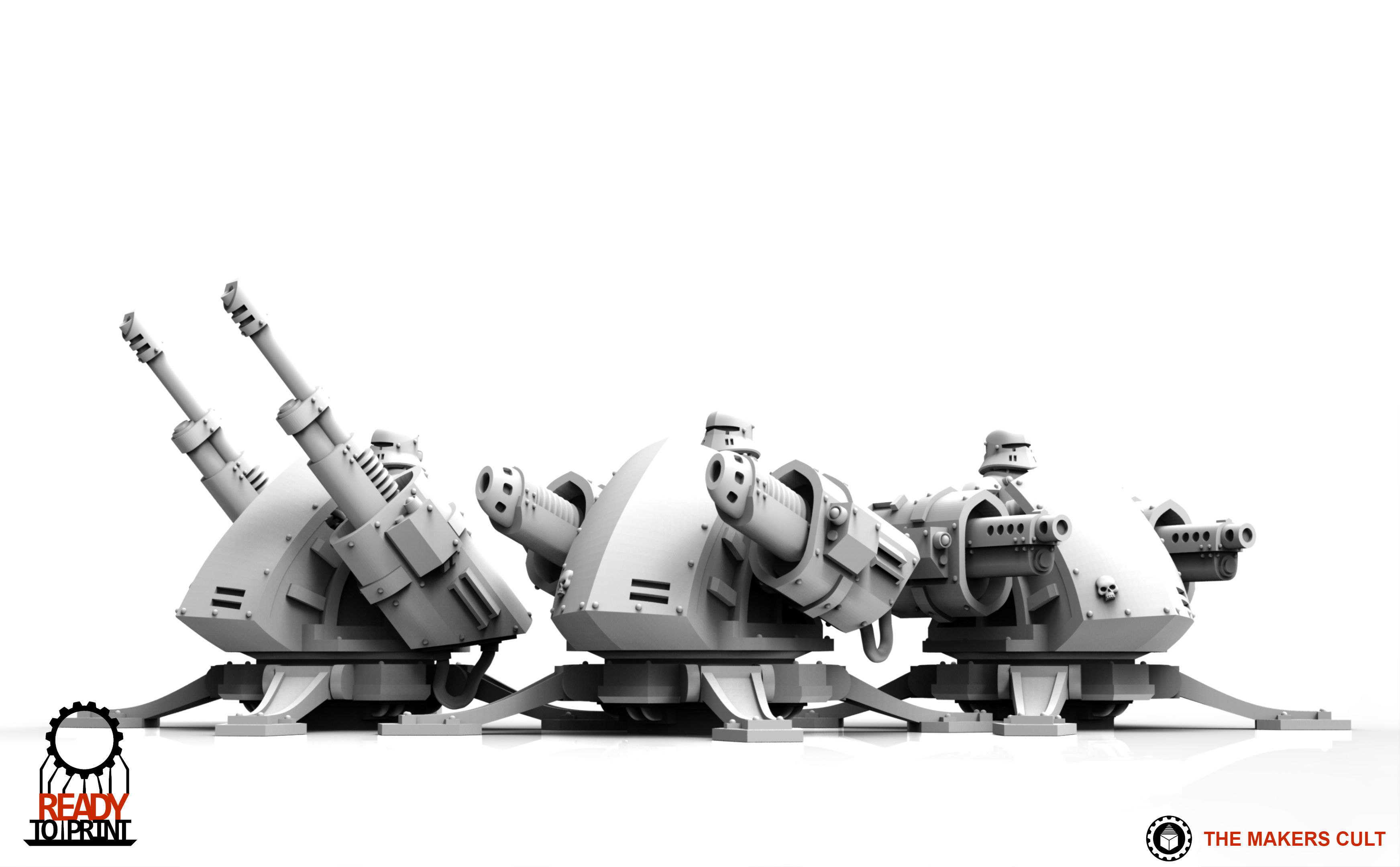 Feudal Guard - Defense Turret 3D model 3D printable | CGTrader