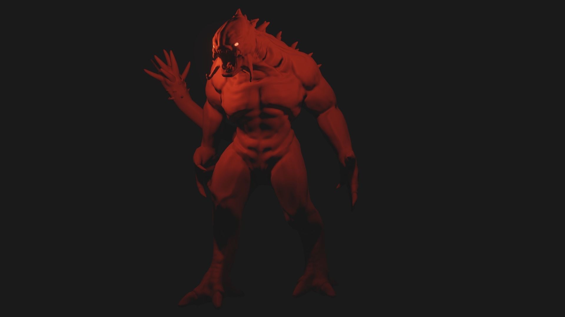 Goliath Monster 3D model rigged | CGTrader
