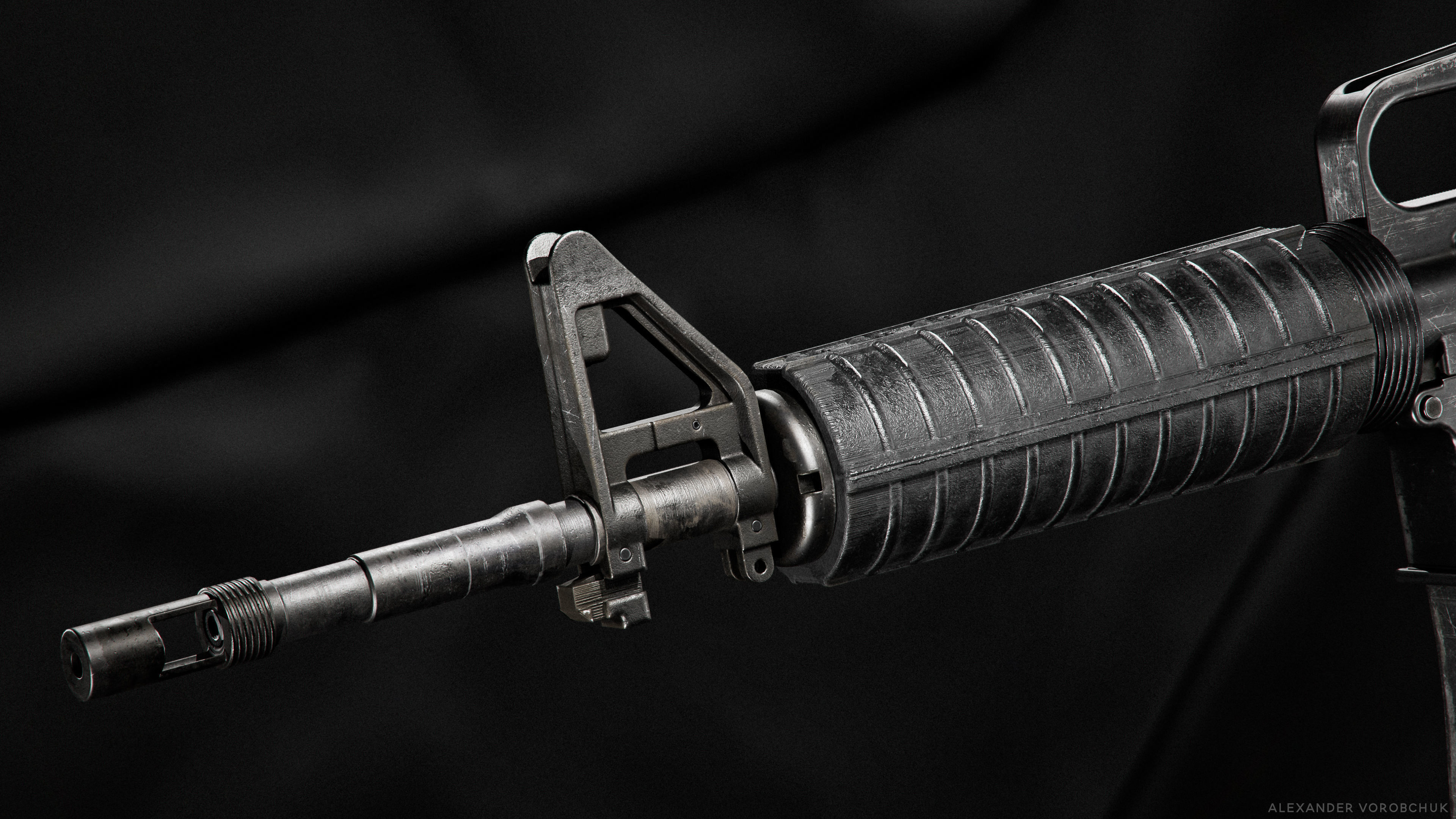 3D model M16A2 Gordon Carbine VR / AR / low-poly | CGTrader