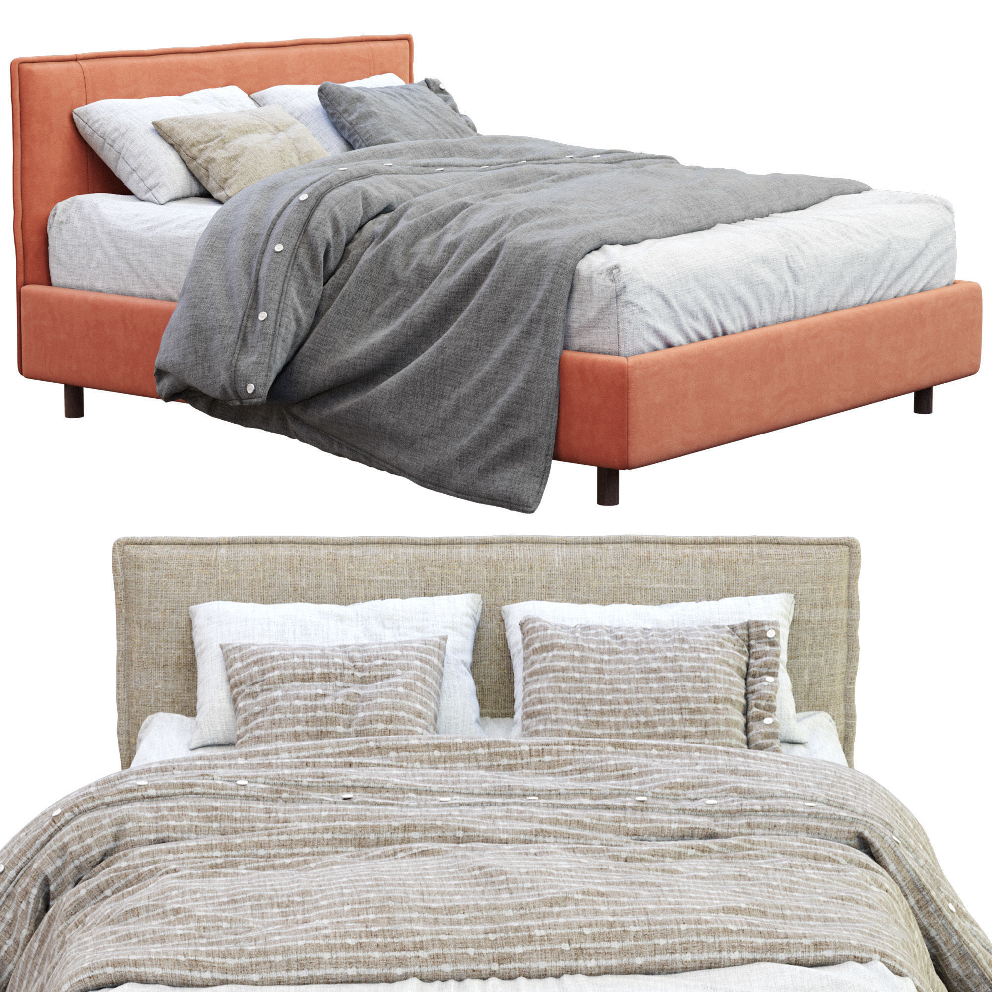 Paco Bed By Bonaldo 3D model | CGTrader