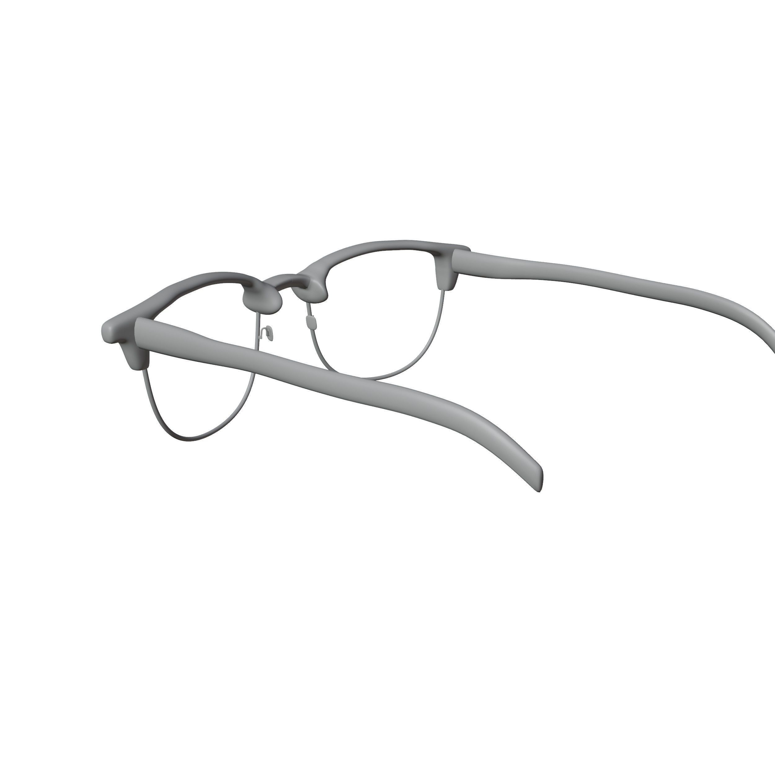 3D Oval Glasses 3D print model free 3D model 3D printable | CGTrader