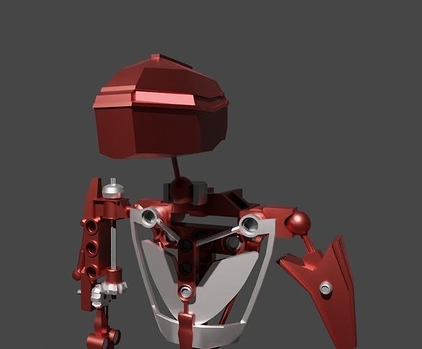 Red Robot 3D model | CGTrader