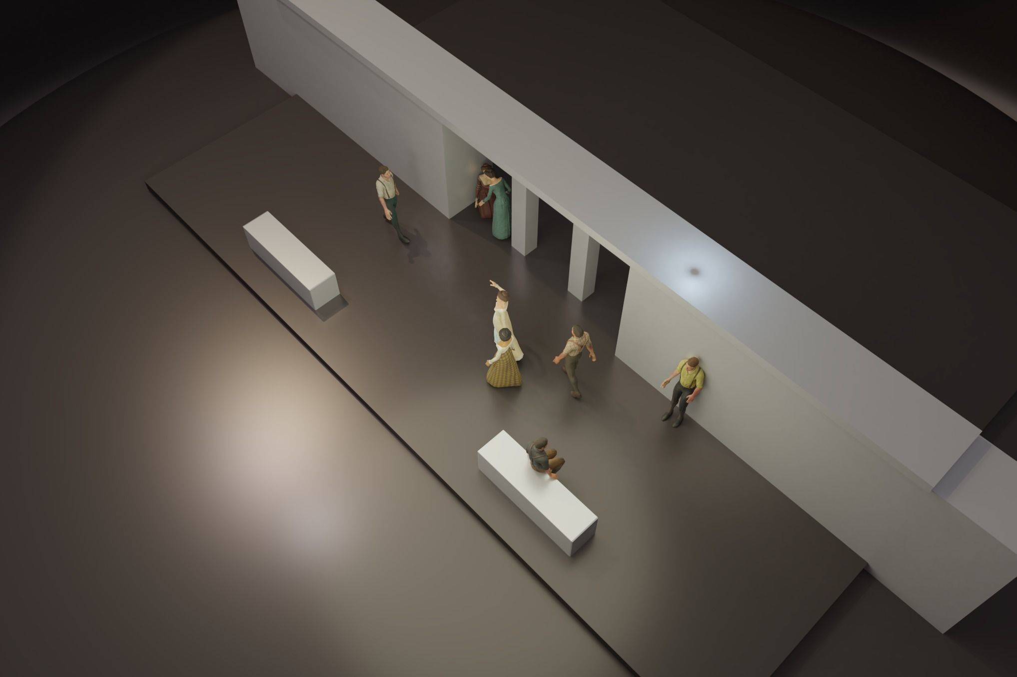 3D Model Collection Low Poly Victorian Civilians VR / AR / low-poly ...