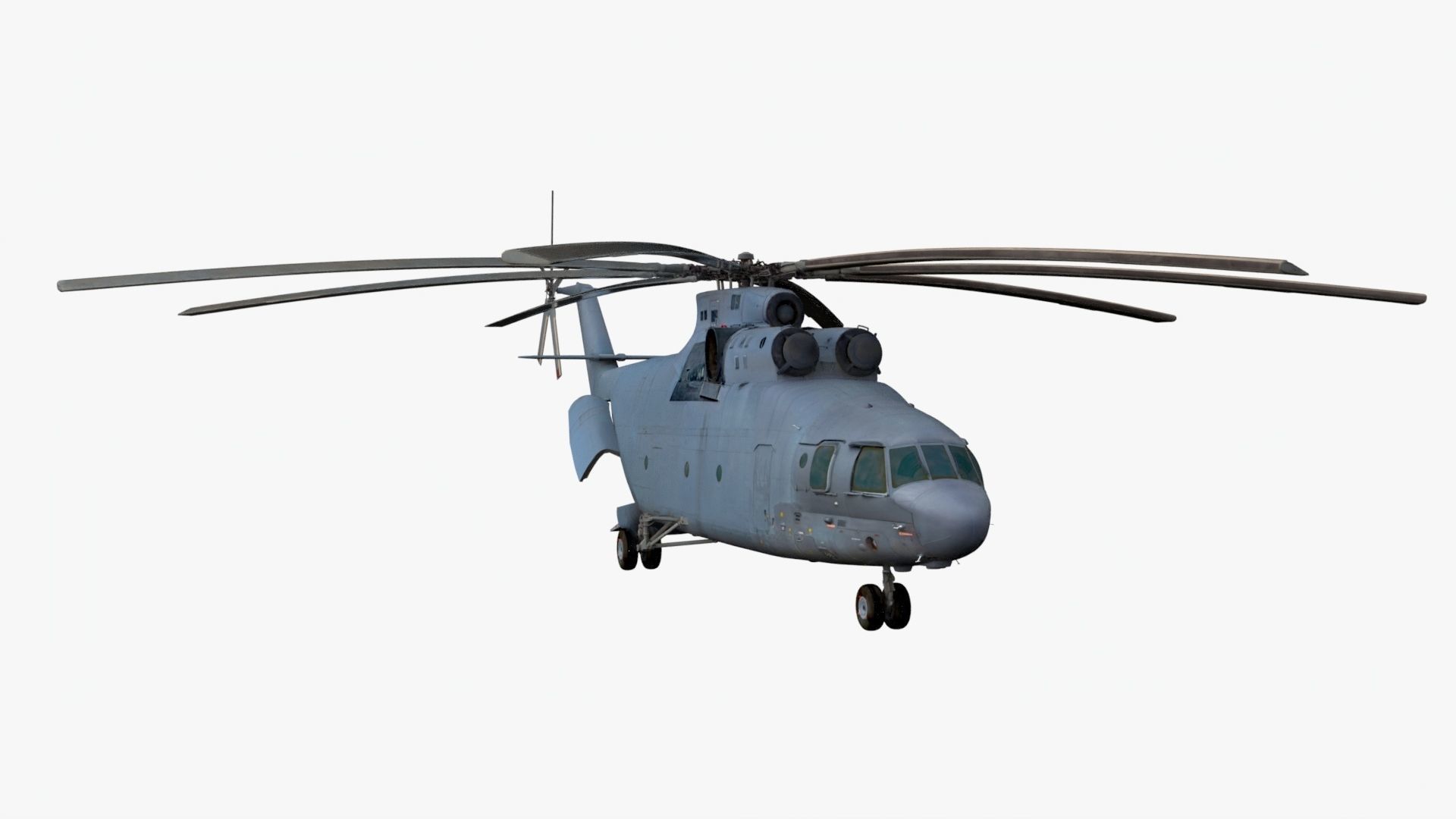 3D model detailed helicopter mi26 VR / AR / low-poly | CGTrader