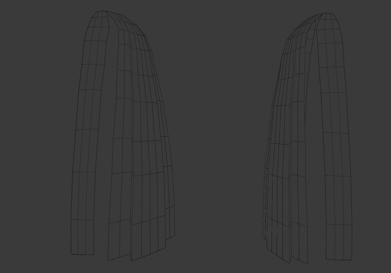 3D model colorful cape VR / AR / low-poly | CGTrader