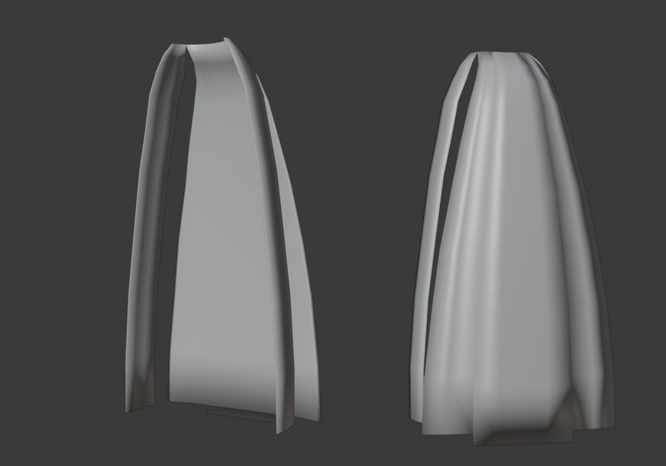 3D model colorful cape VR / AR / low-poly | CGTrader