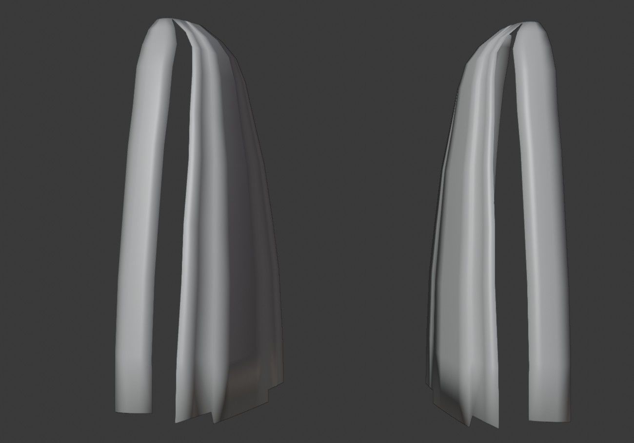 3D model colorful cape VR / AR / low-poly | CGTrader