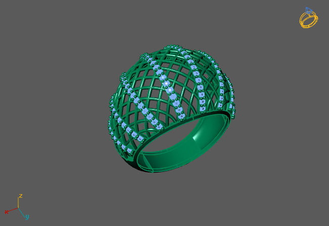 Women Ring With Stone 3DM Mix Print Model 3D model 3D printable | CGTrader