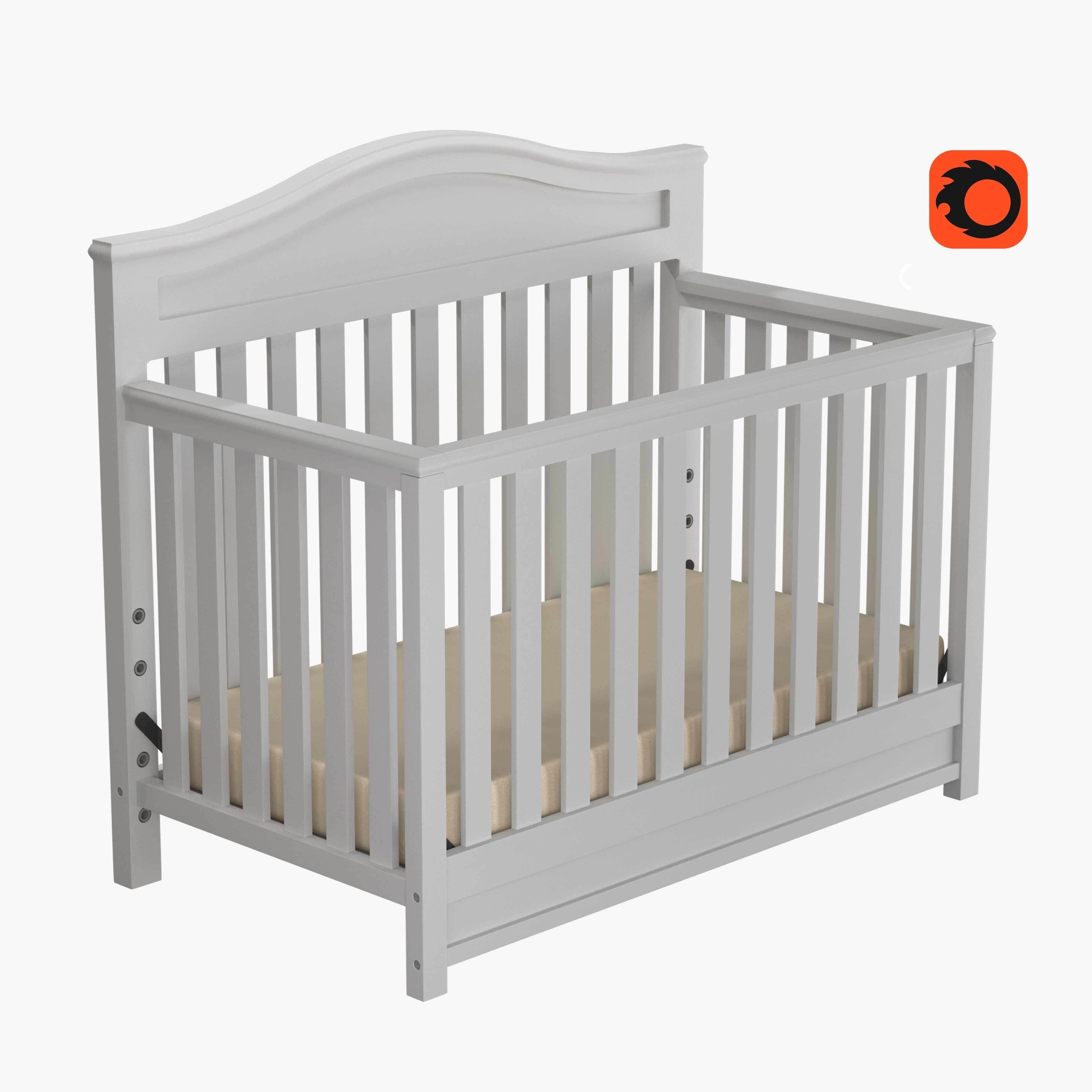 Delta Children Emery Convertible Baby Crib 3D model | CGTrader