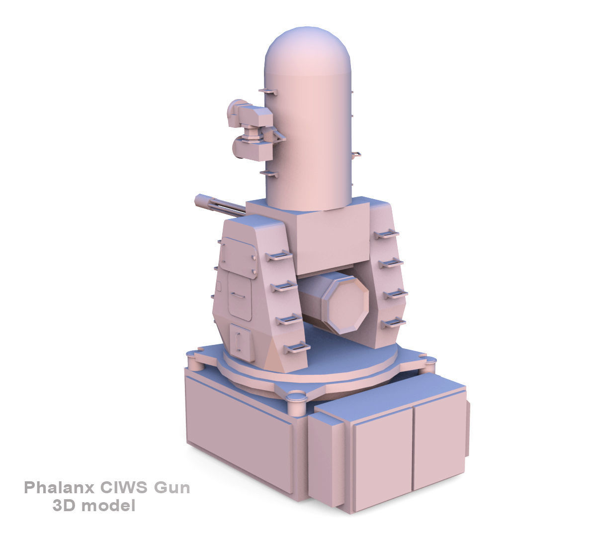 3D model Mark 15 Phalanx CIWS VR / AR / low-poly | CGTrader