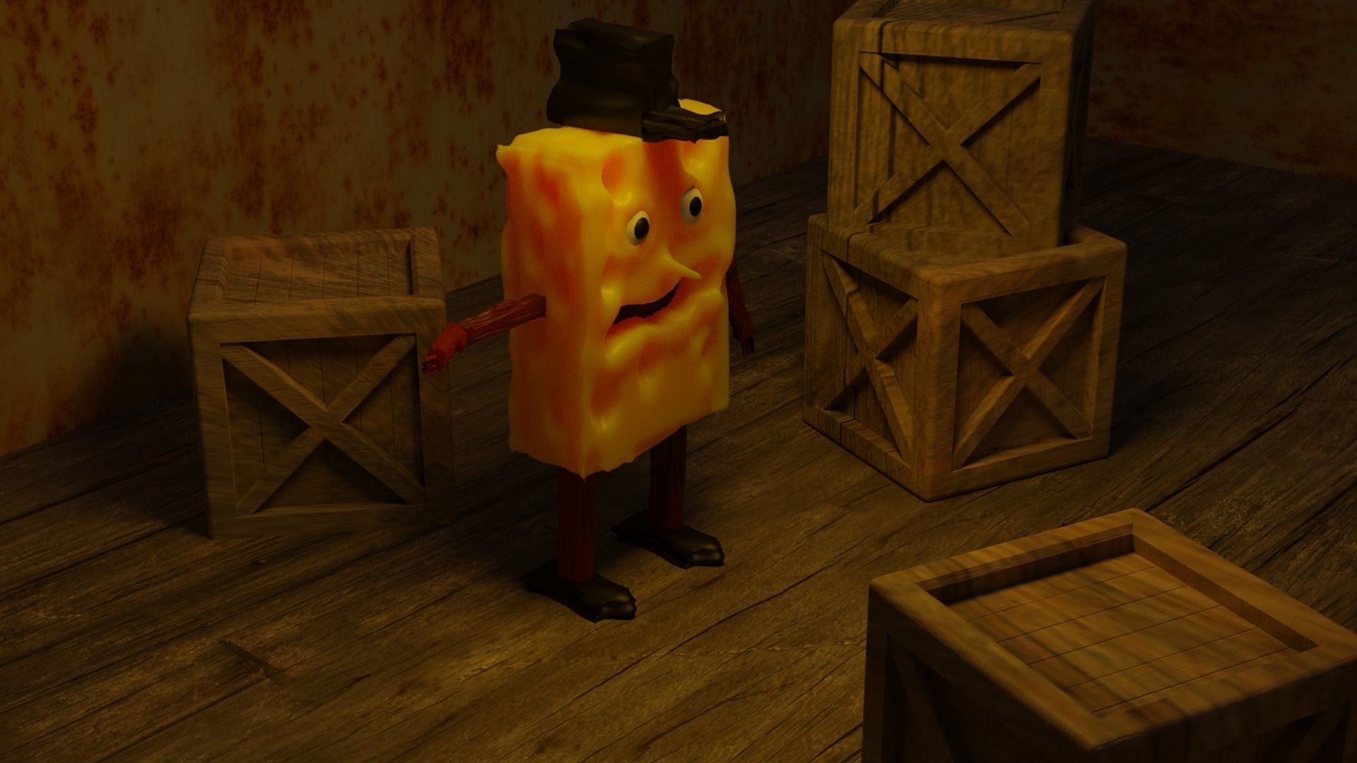 Horror Spongebob 3D model | CGTrader