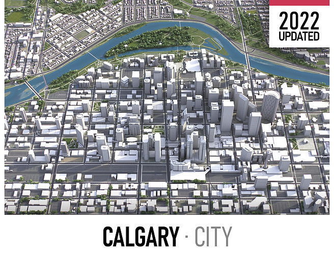 3D model Calgary VR / AR / low-poly | CGTrader