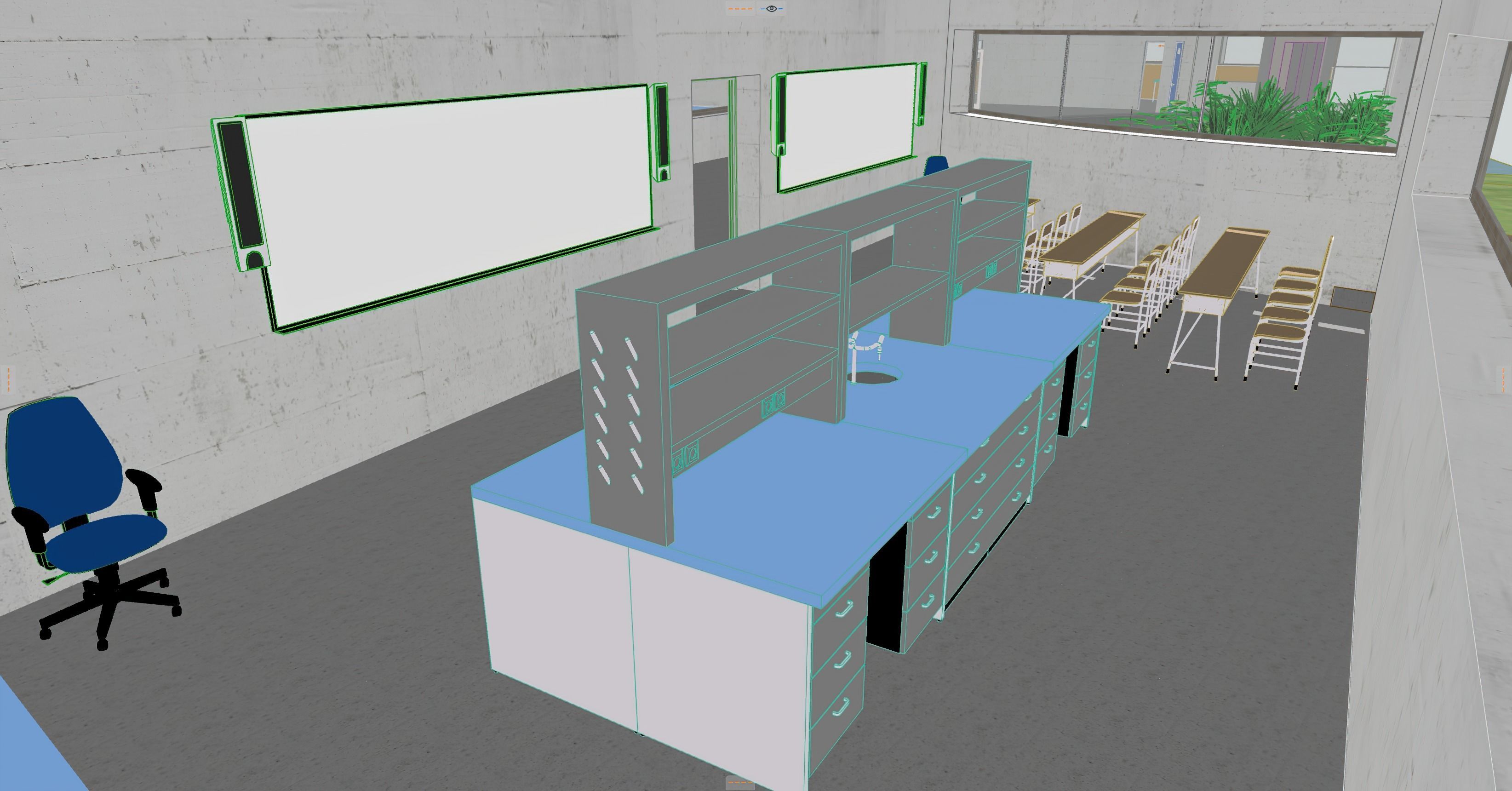 PUBLIC ELEMENTARY SCHOOL for Archicad with plans obj and fbx 3D model ...