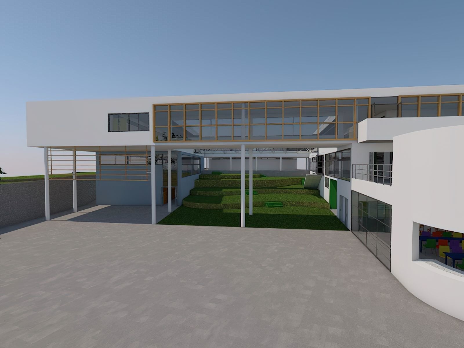 PUBLIC ELEMENTARY SCHOOL for Archicad with plans obj and fbx 3D model ...