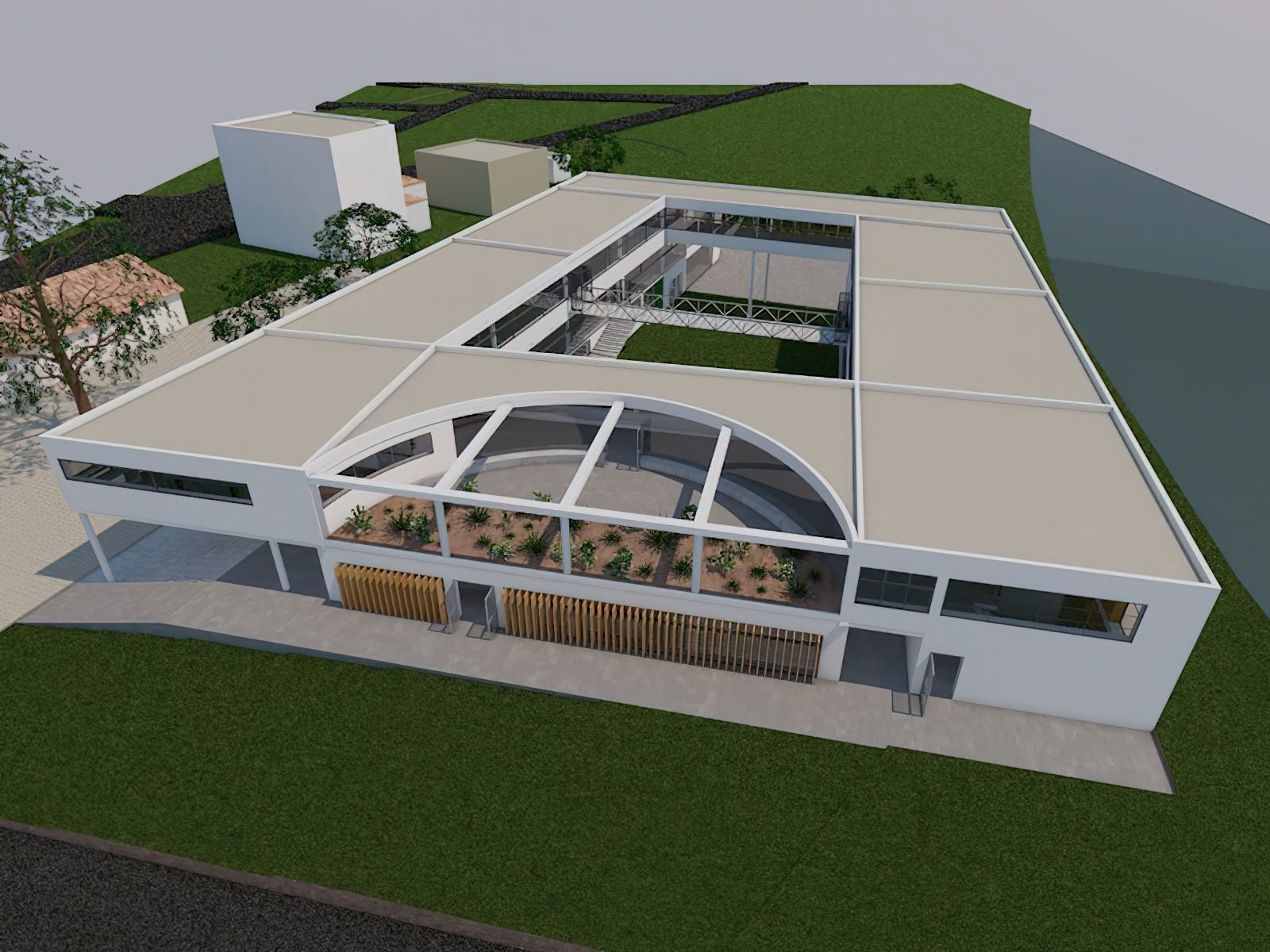 PUBLIC ELEMENTARY SCHOOL for Archicad with plans obj and fbx 3D model ...