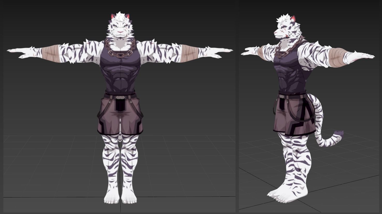 Mountain Furry Avatar 3D model rigged | CGTrader