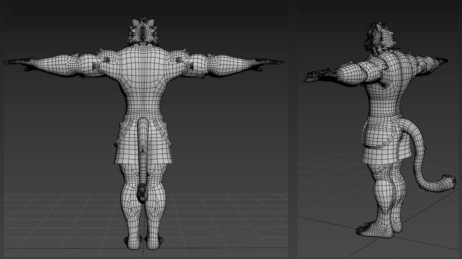 Mountain Furry Avatar 3D model rigged | CGTrader