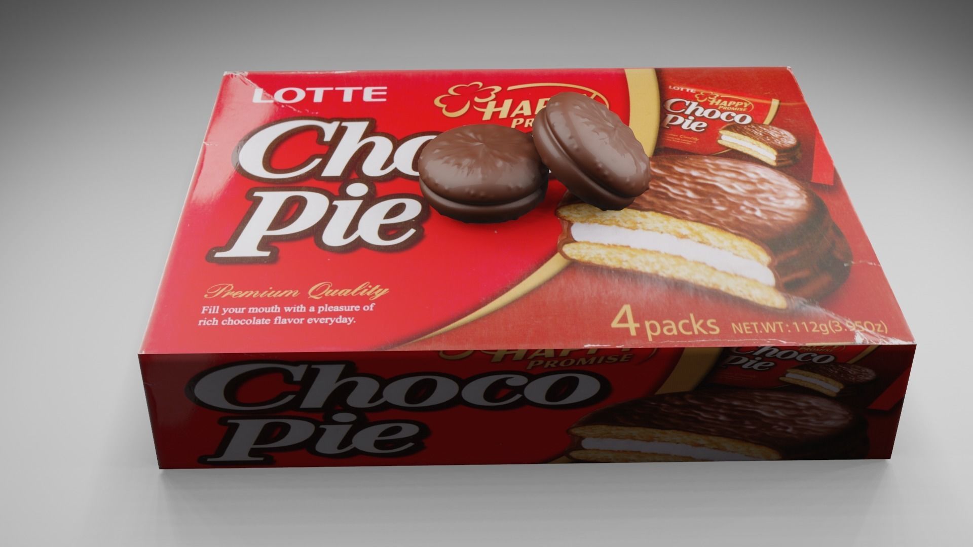 Choco Pie 3D model | CGTrader