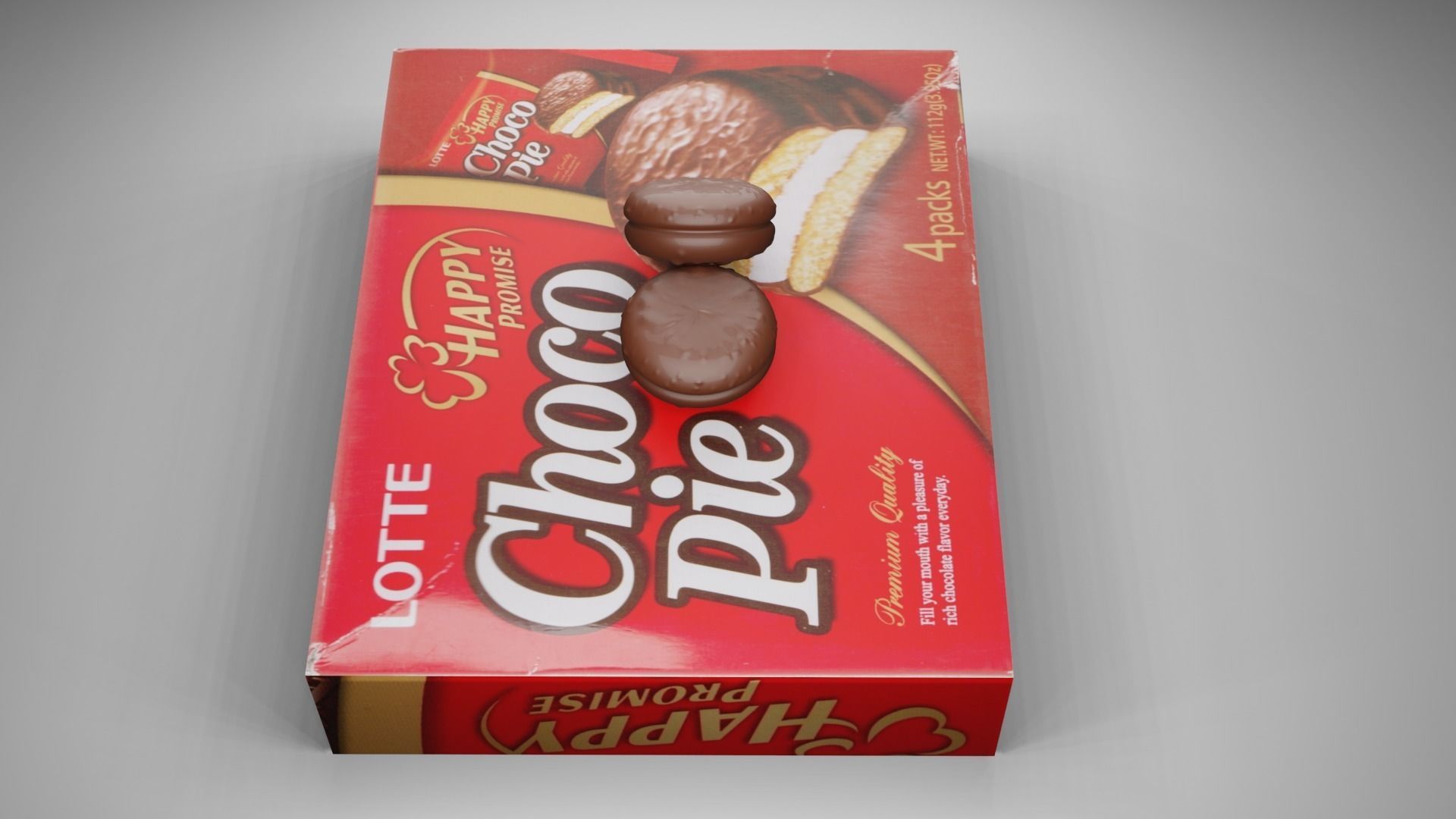 Choco Pie 3D model | CGTrader