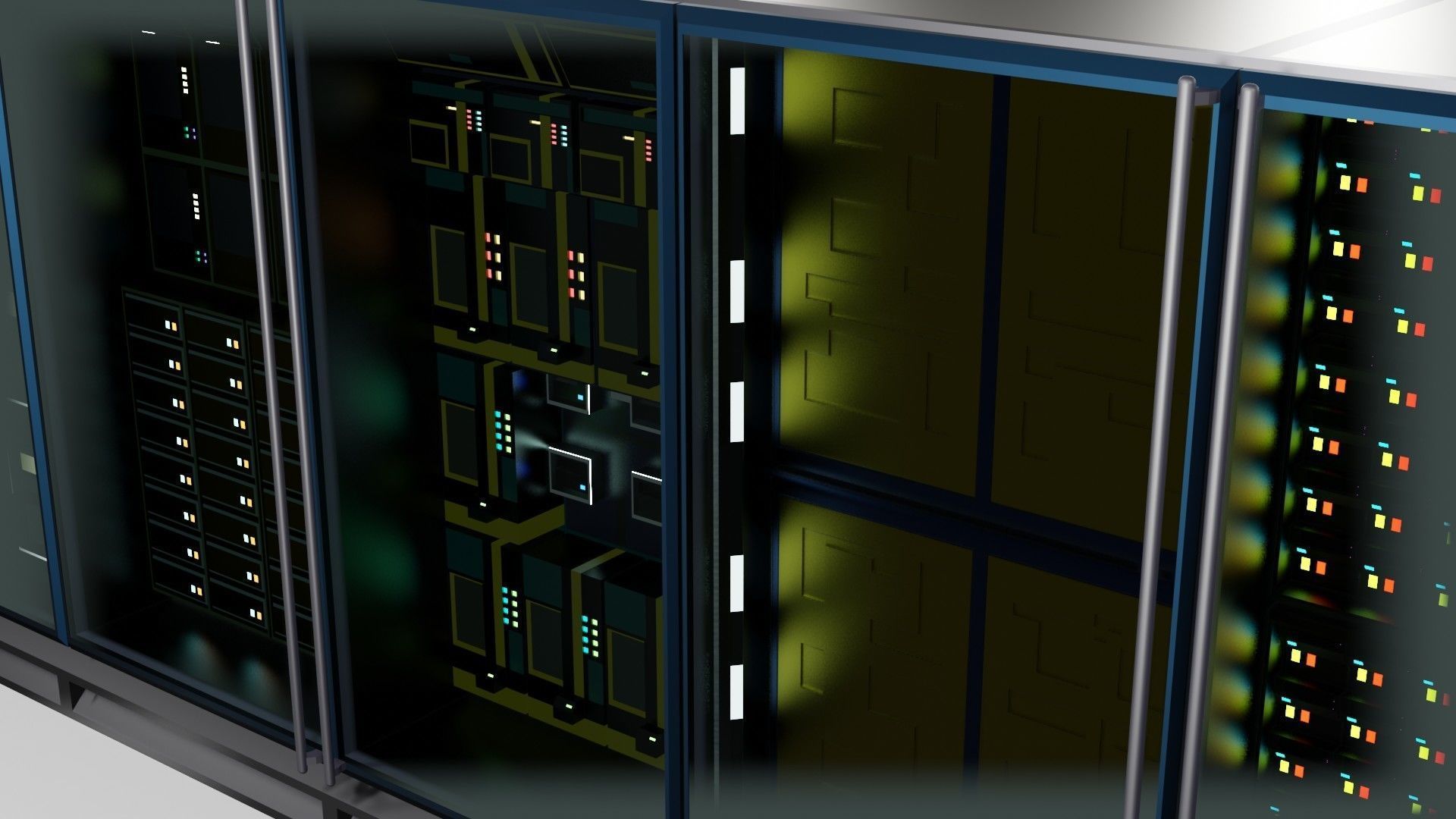 Server rack 3D model | CGTrader