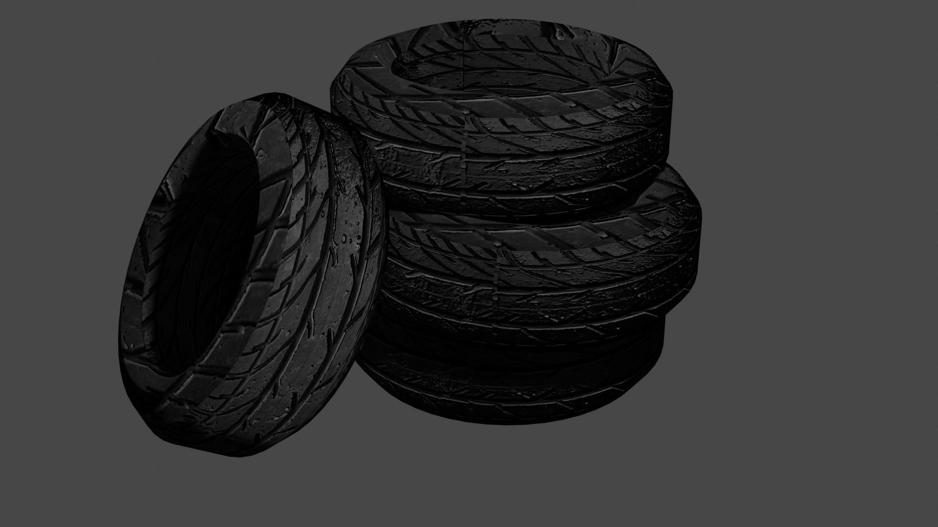 3D model Stack of Tires VR / AR / low-poly | CGTrader