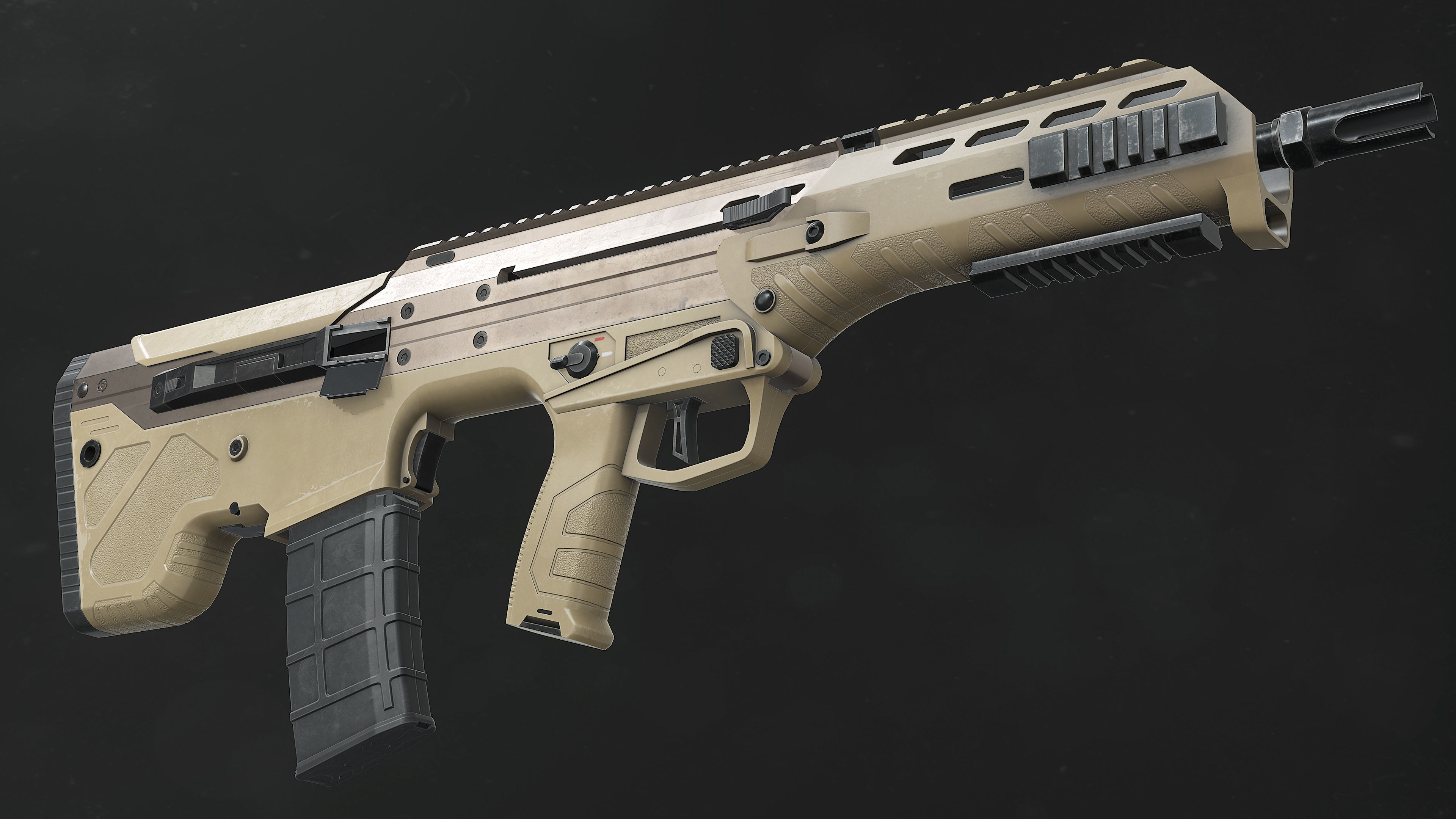 3D model MDR Assault Rifle VR / AR / low-poly | CGTrader