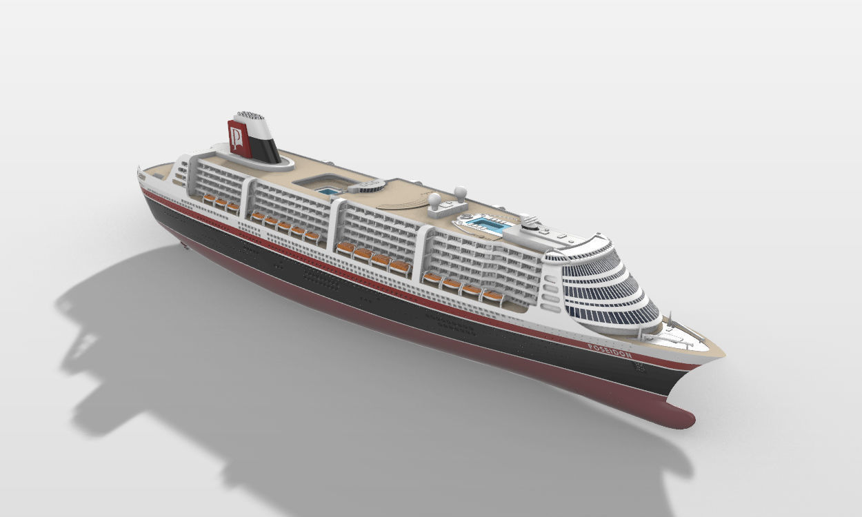 MS POSEIDON - Fictional cruise ship from the 2006 movie 3D model 3D ...
