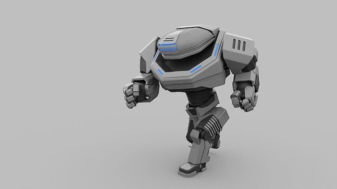 Droid runner rigged - animated character 3D model animated rigged ...