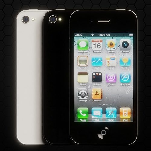 iPhone 4 free 3D model | CGTrader