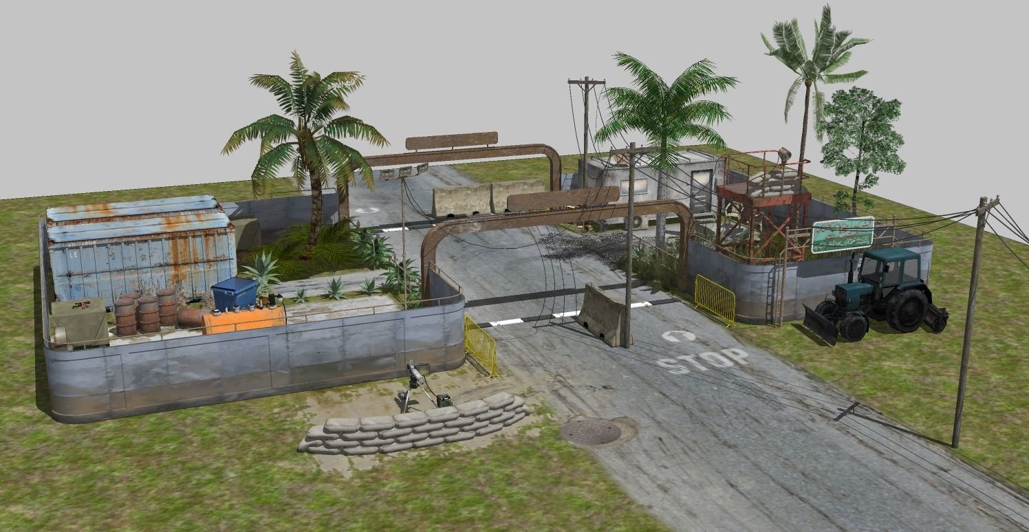 Check Post 3D model animated | CGTrader