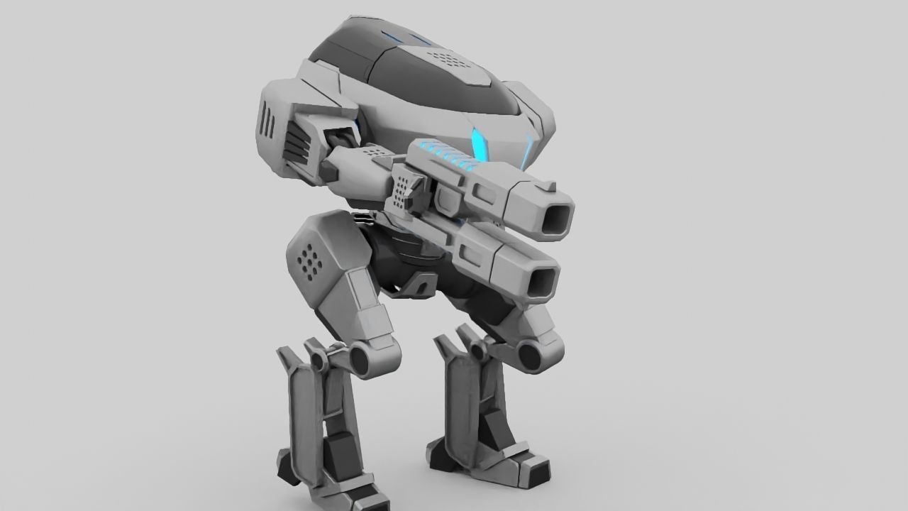 Cap robot rigged - animated character 3D model animated rigged | CGTrader