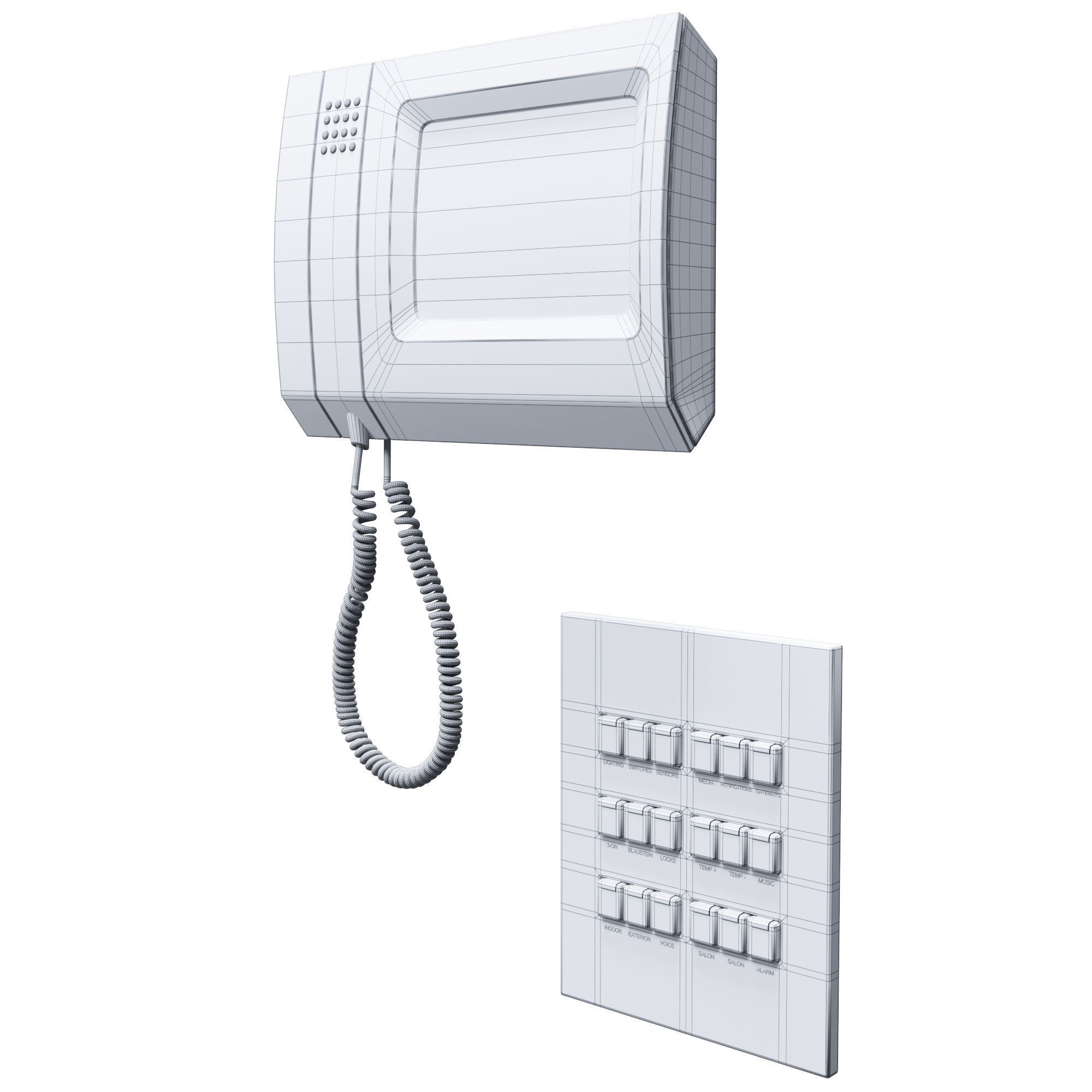 Intercom - Control Panel free 3D model | CGTrader