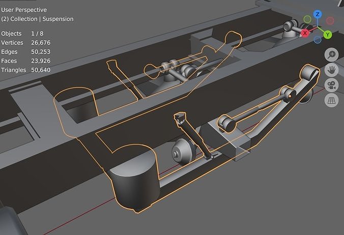 3D model Heavy Rear Truck Axle VR / AR / low-poly | CGTrader
