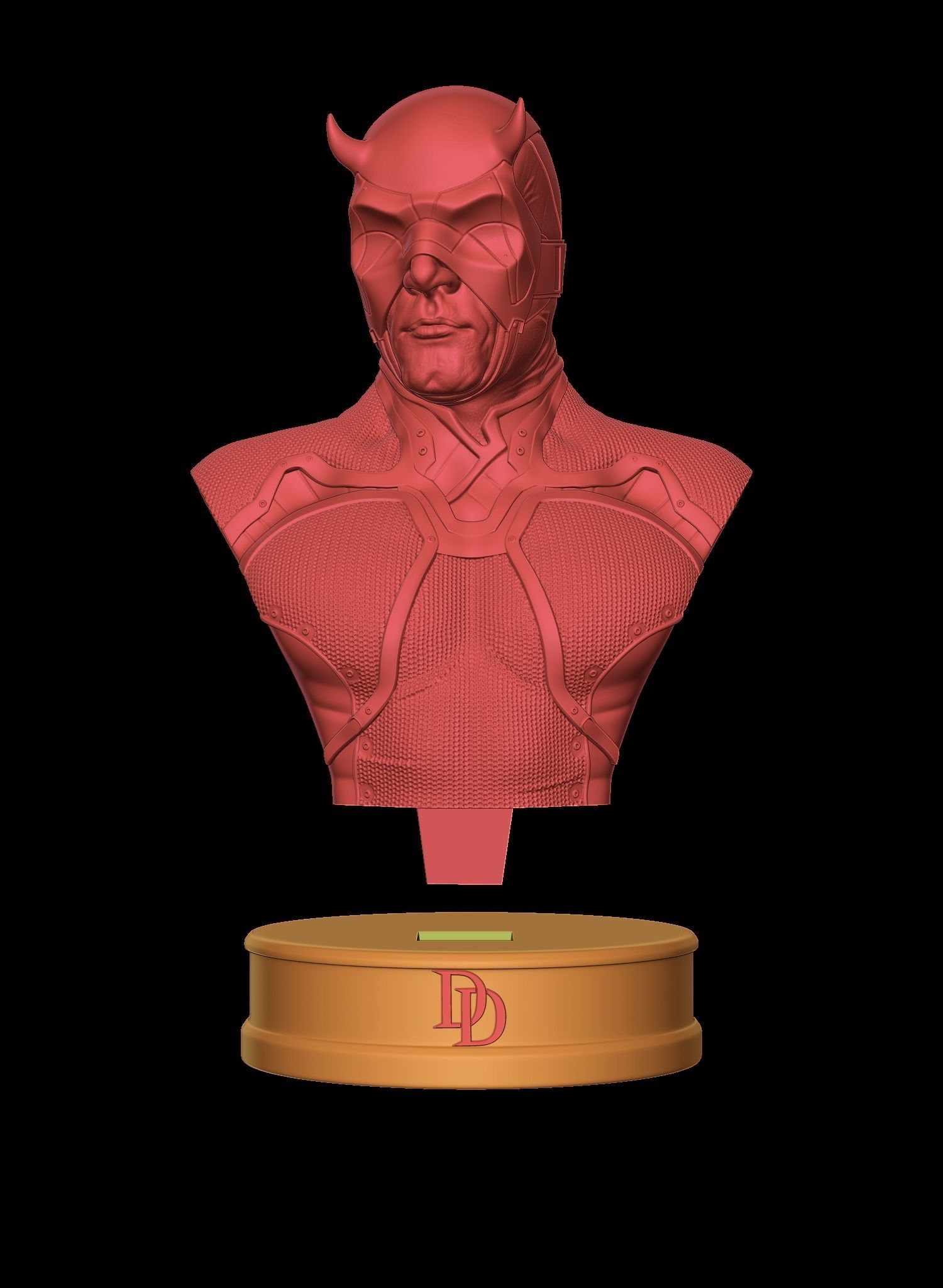 Daredevil Bust 2nd version 3D model 3D printable | CGTrader
