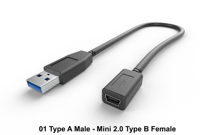 3D model USB Cable M1 VR / AR / low-poly | CGTrader