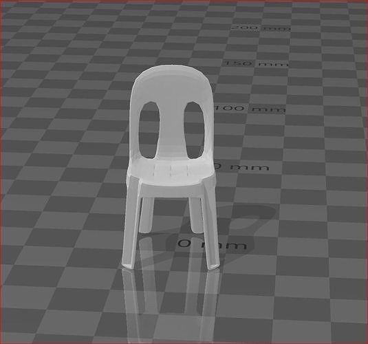 monobloc chair 3D model 3D printable | CGTrader